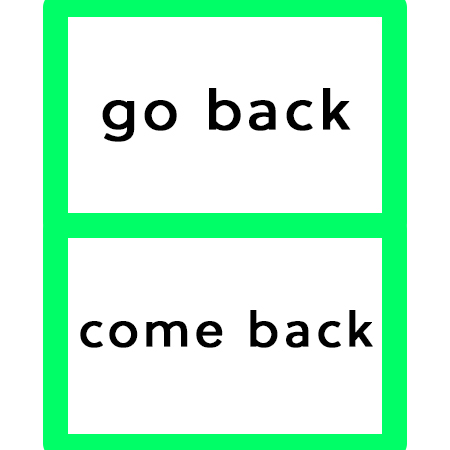 Go Back Sign