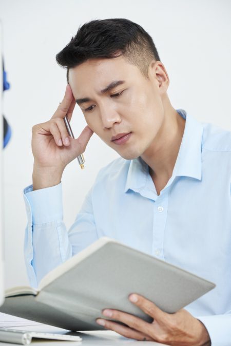 Student reading a book | Jade Joddle | British Accent Training